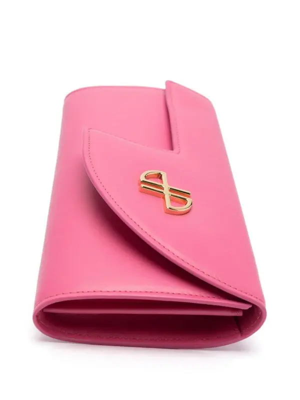 PATOU Chain-link Leather Clutch