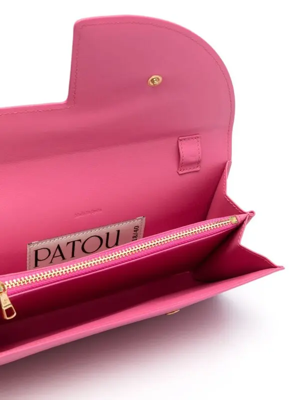 PATOU Chain-link Leather Clutch