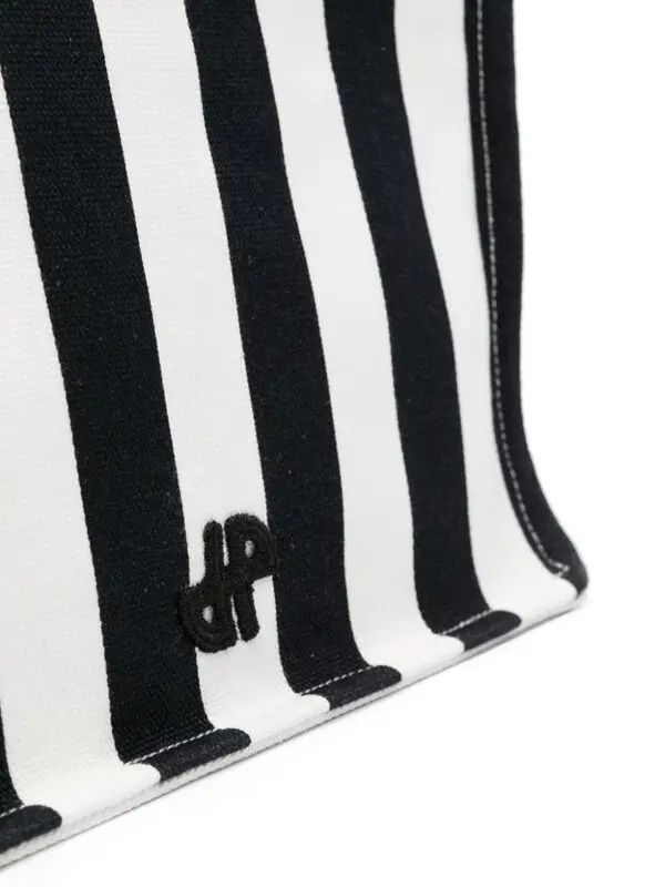 PATOU Small Jp Canvas Tote Bag - White