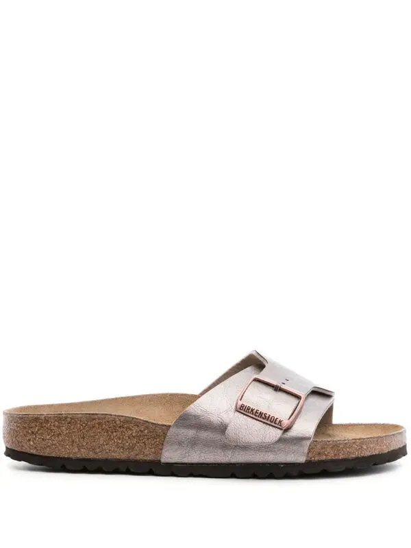 BIRKENSTOCK Catalina Metallic Leather Sandals - Gold