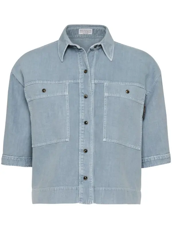 Brunello Cucinelli Cotton-linen Blend Shirt