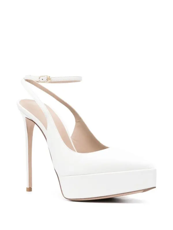 LE SILLA Uma 140mm Slingback Pumps - White