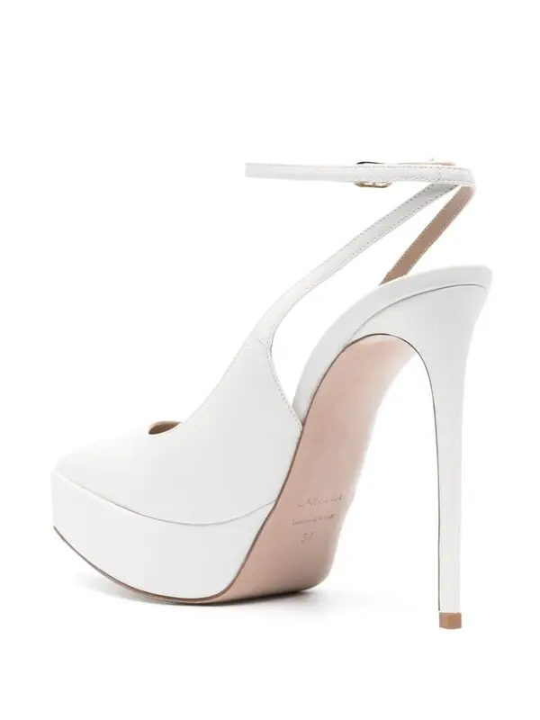 LE SILLA Uma 140mm Slingback Pumps - White