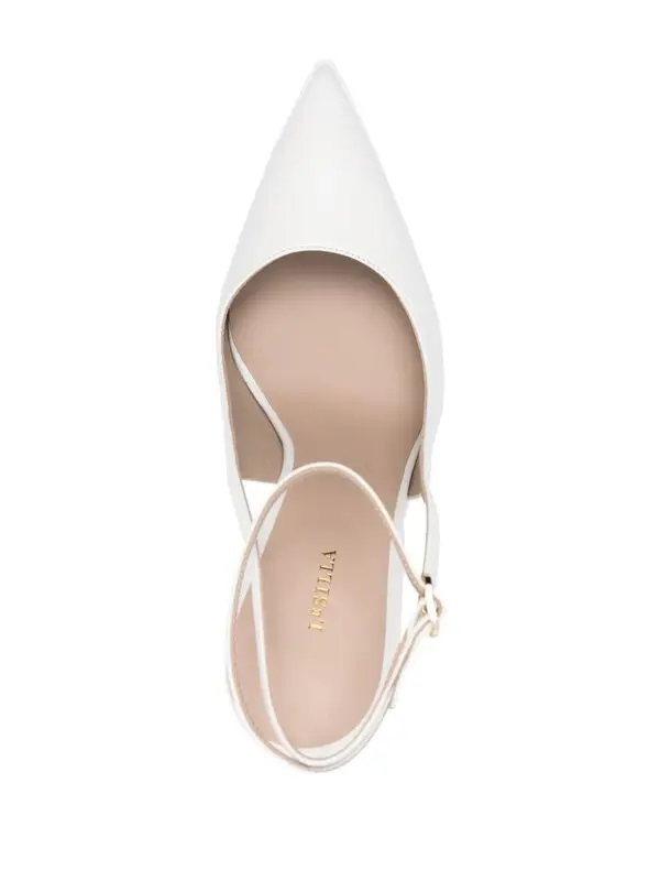 LE SILLA Uma 140mm Slingback Pumps - White