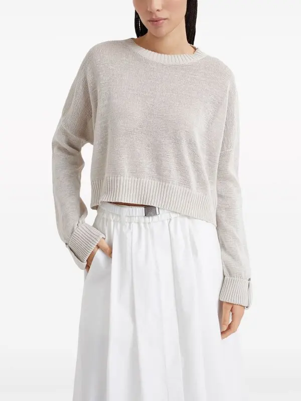 Brunello Cucinelli Open-knit Cotton Jumper