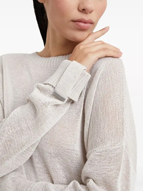 Brunello Cucinelli Open-knit Cotton Jumper