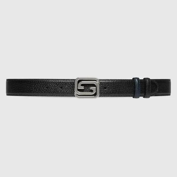 Gucci Reversible Belt With Squared Interlocking G Leather  display picture 2