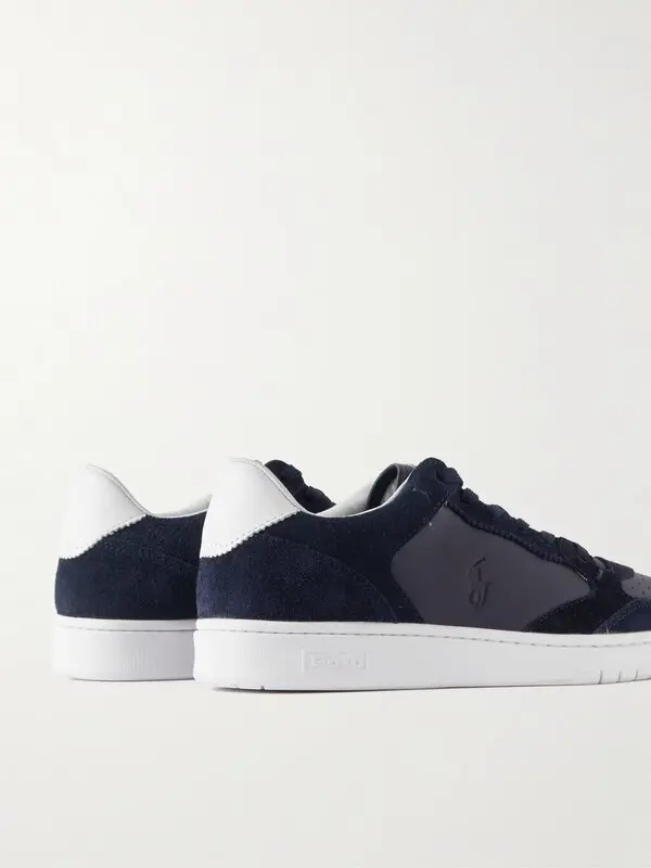 Ralph Lauren Suede And Leather Sneakers