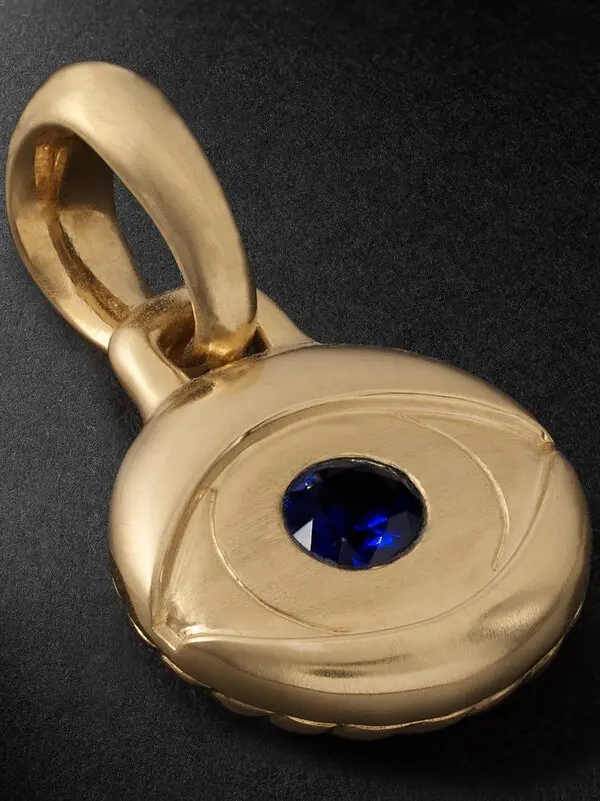 David Yurman 18-karat Sapphire Evil Eye Pendant - Gold