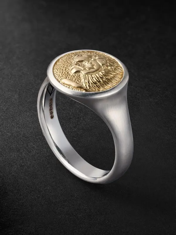 David Yurman Petrvs Lion Ring - Silver