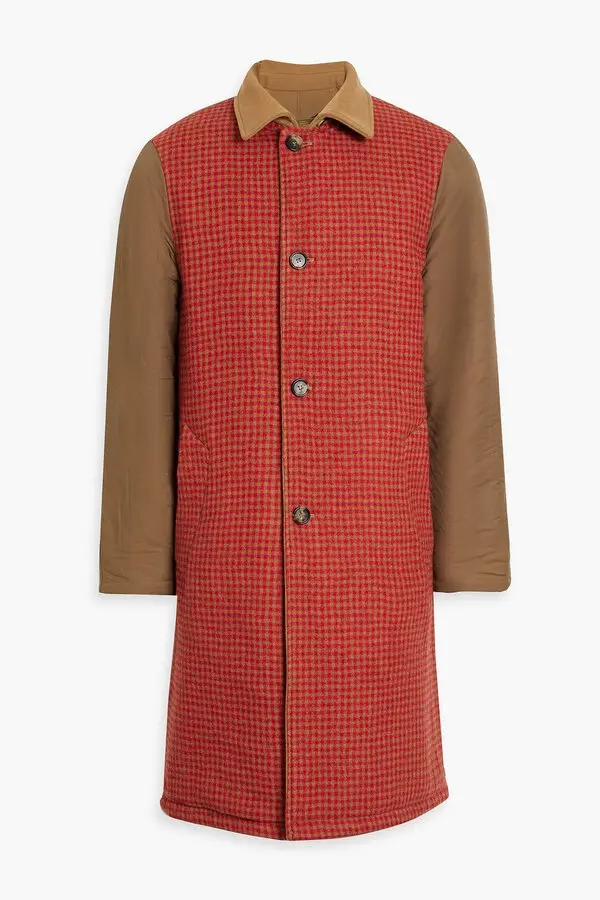 Marni Reversible Checked Wool-blend Coat