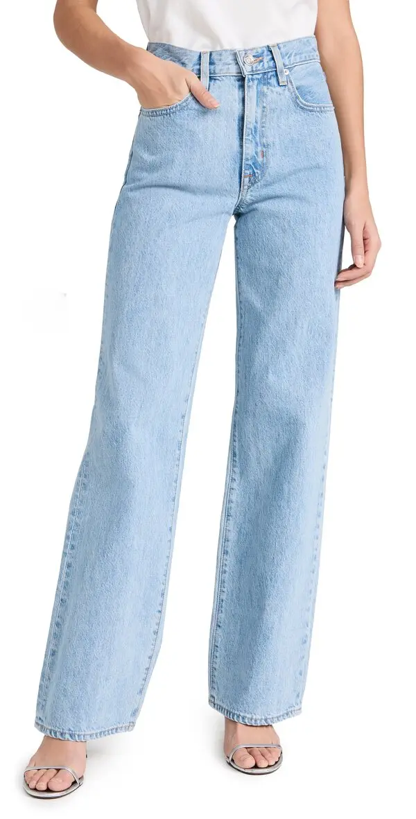 SLVRLAKE Grace Jeans - Powder Blue