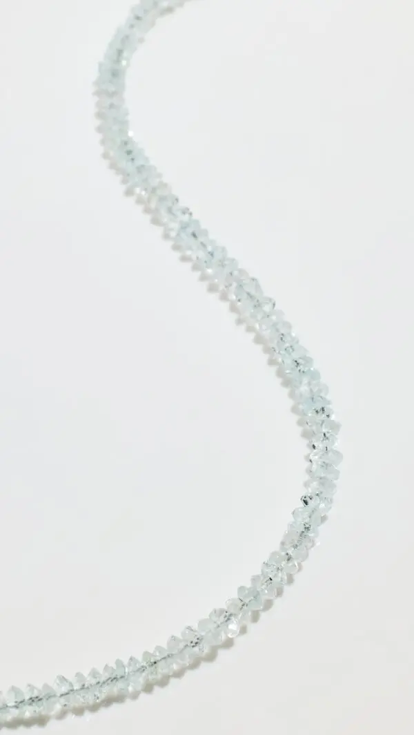 Jia Jia March Beaded Necklace - Aquamarine
