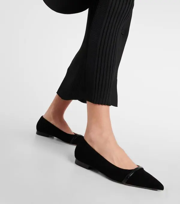 MALONE SOULIERS Jhene Leather Ballet Flats