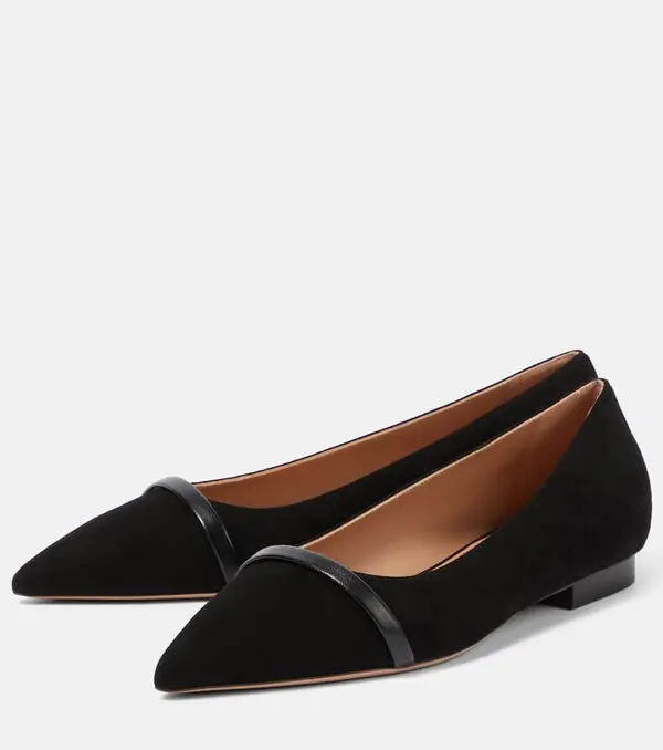 MALONE SOULIERS Jhene Leather Ballet Flats