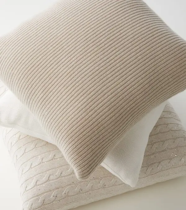 Brunello Cucinelli Cashmere Cushion - Brown