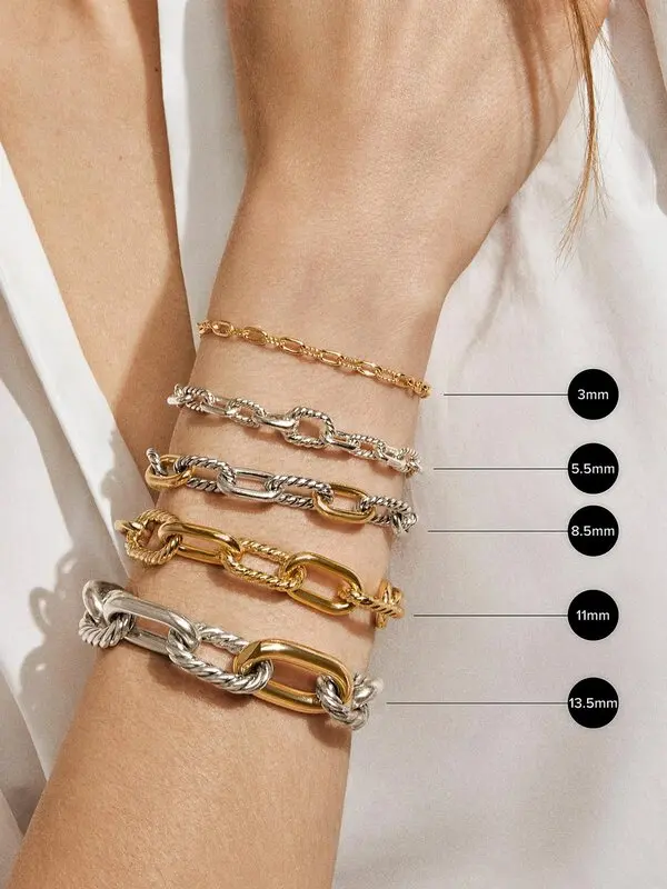 David Yurman Dy Madison Chain Bracelet In Sterling 3mm