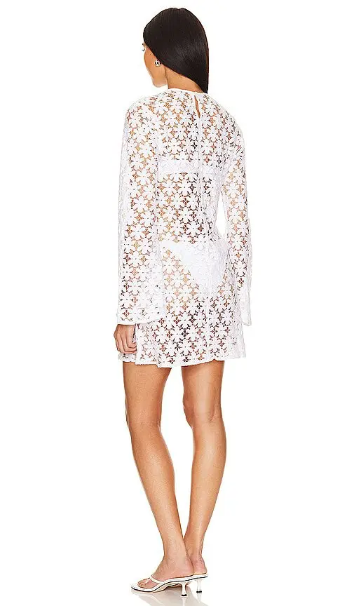 Beach Riot Goldie Eyelet Mini Dress In White - 40% Off | Editorialist