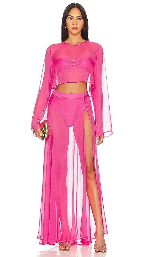 SHANI SHEMER Alaia Maxi Slit Skirt