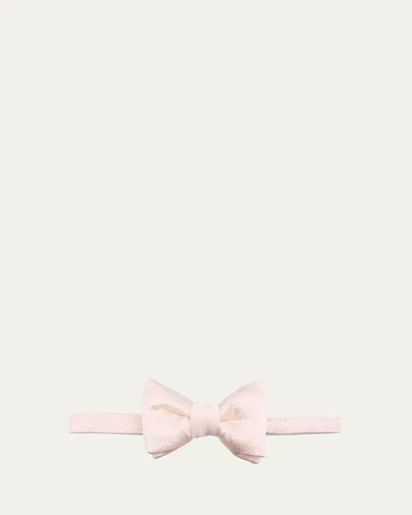 TOM FORD Silk-cotton Pre-tied Bow Tie - Cream