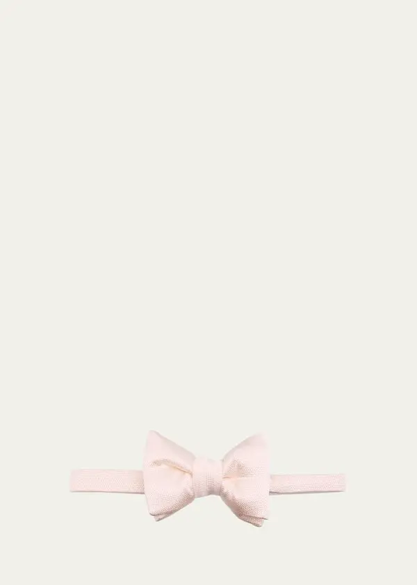 TOM FORD Silk-cotton Pre-tied Bow Tie - Cream