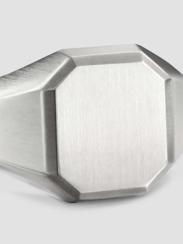 David Yurman Streamline Signet Ring In Sterling 14mm