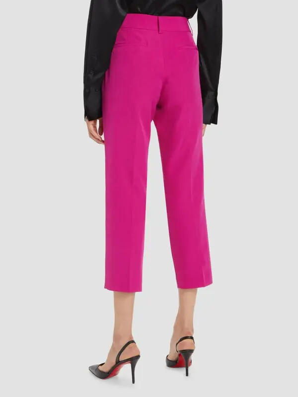 MILLY Nicola Cady Crop Straight-leg Pants