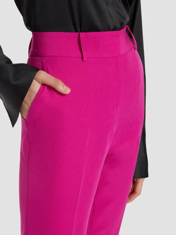 MILLY Nicola Cady Crop Straight-leg Pants