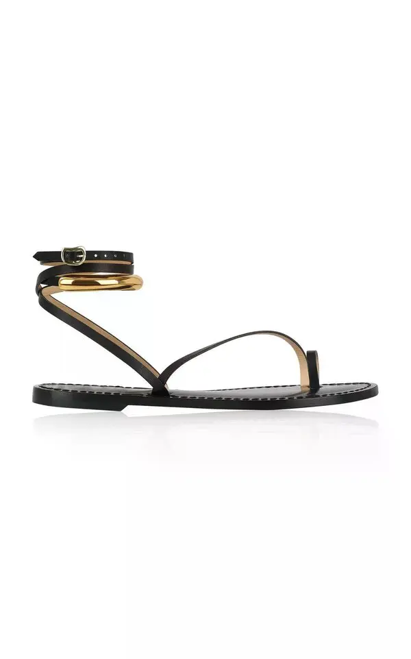 AMANU The Kalahari Leather Sandals - Black