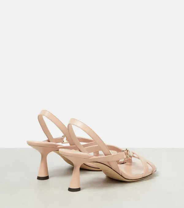 JIMMY CHOO Jess 95 Leather Sandals