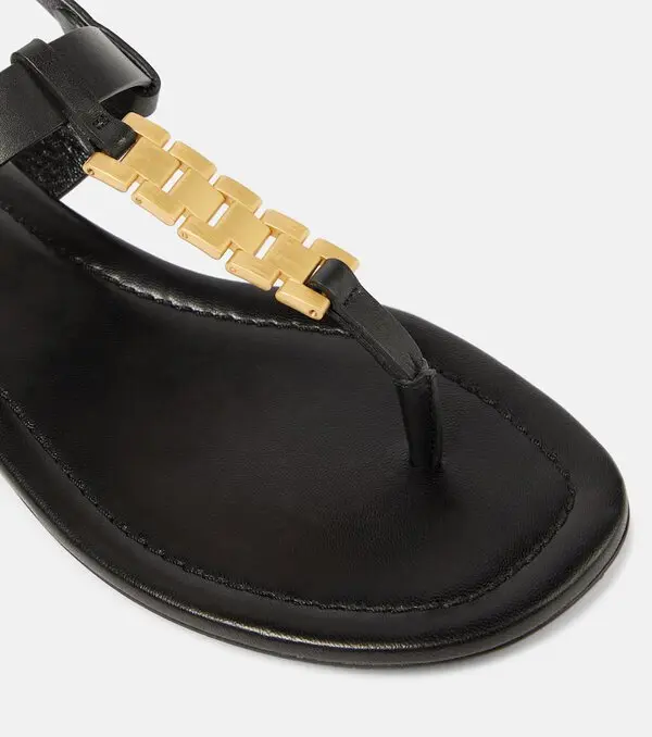 Victoria Beckham Leather Thong Sandals