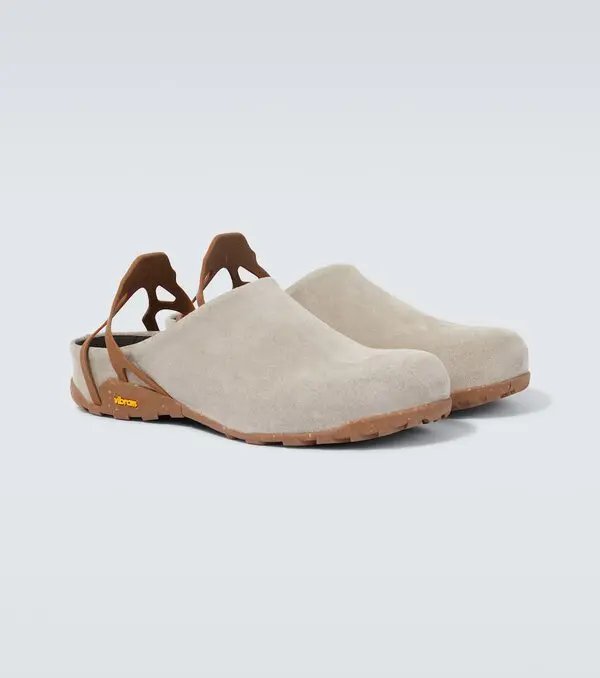 ROA Fedaia Suede Clogs - Grey
