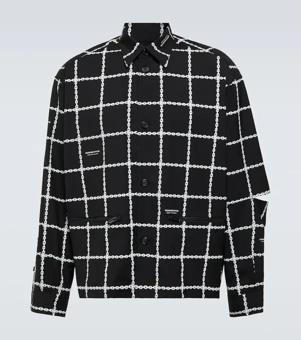 Undercover Printed Wool-blend Overshirt