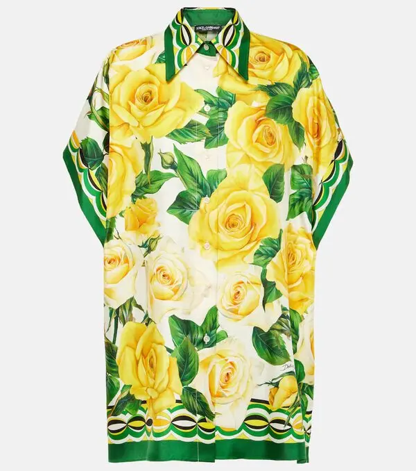 Dolce & Gabbana Floral Silk Blouse