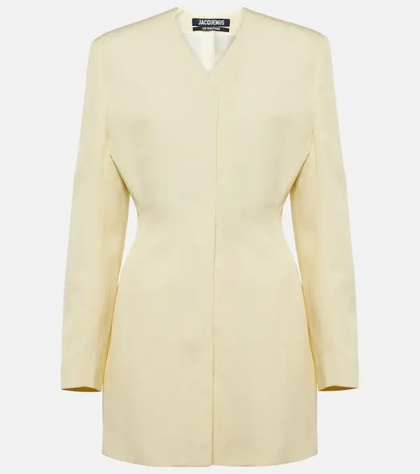 Jacquemus La Robe Cubo Minidress - Yellow