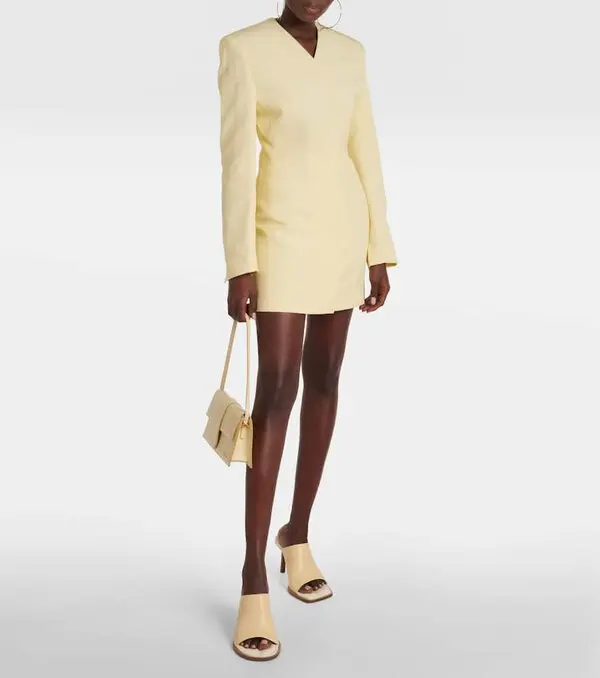 Jacquemus La Robe Cubo Minidress - Yellow