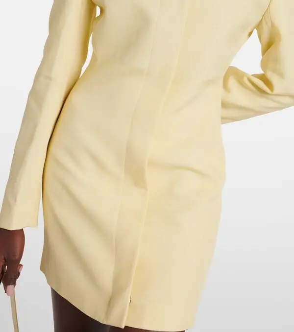 Jacquemus La Robe Cubo Minidress - Yellow
