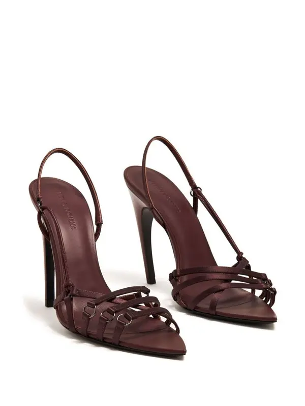 NENSI DOJAKA 100mm Strappy Sandals - Red