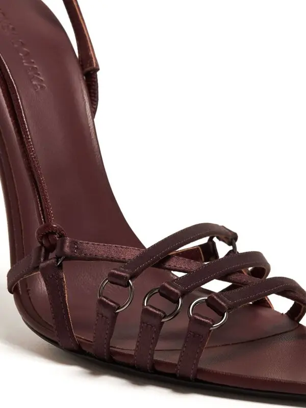 NENSI DOJAKA 100mm Strappy Sandals - Red