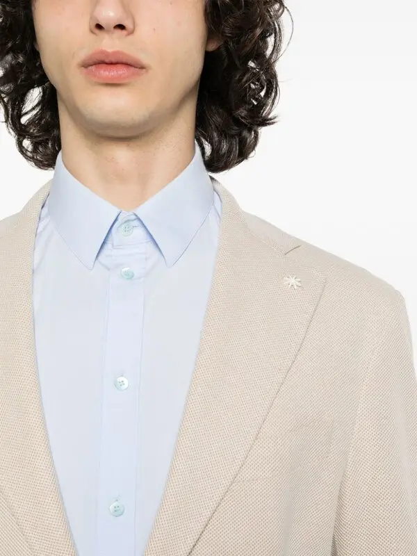 MANUEL RITZ Honeycomb Single-breasted Blazer