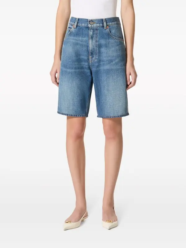 Valentino Garavani Reserve Denim Bermuda Shorts