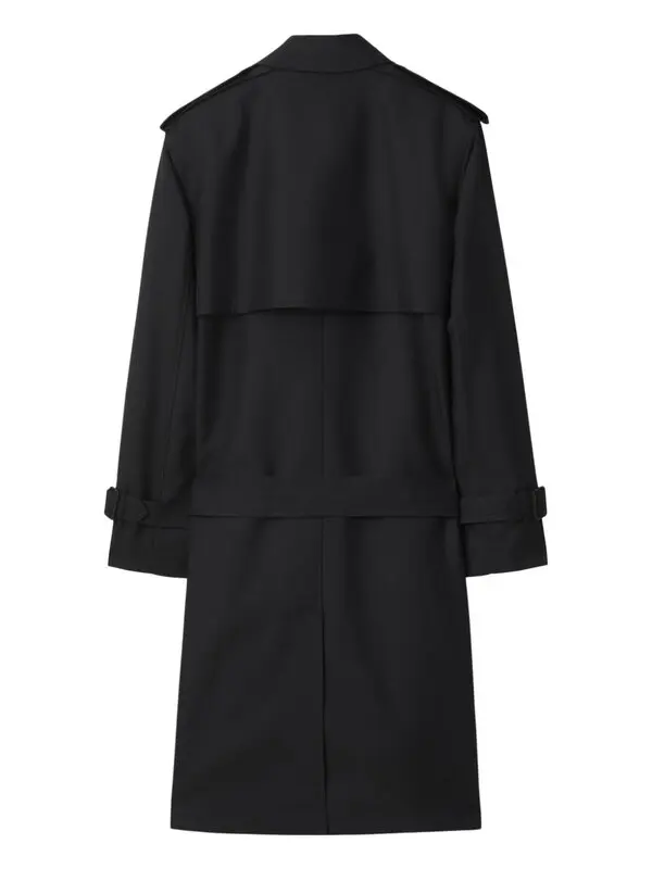 Burberry Double-breasted Belted Trench Coat - Black