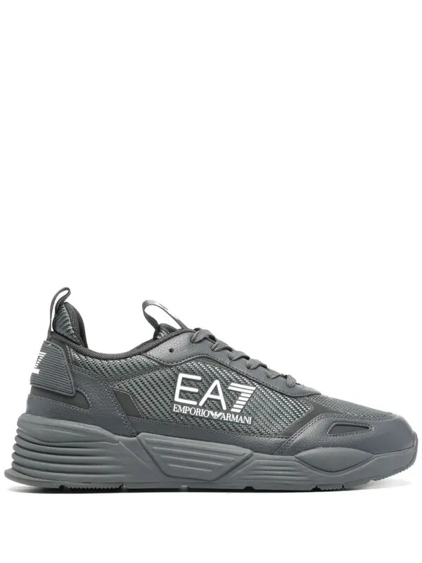 EA7 Logo-print Panelled Sneakers