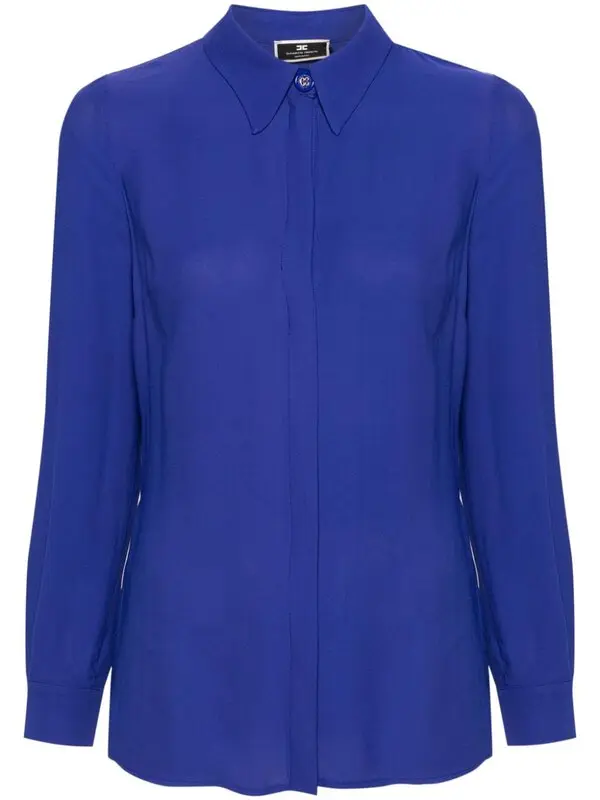 Elisabetta Franchi Chain-link Crepe Blouse