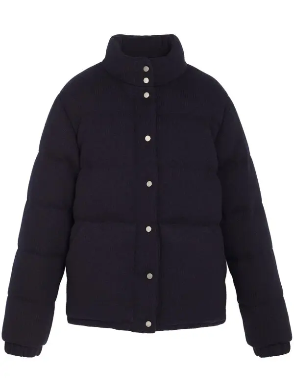BARRIE Cashmere Puffer Jacket - Black