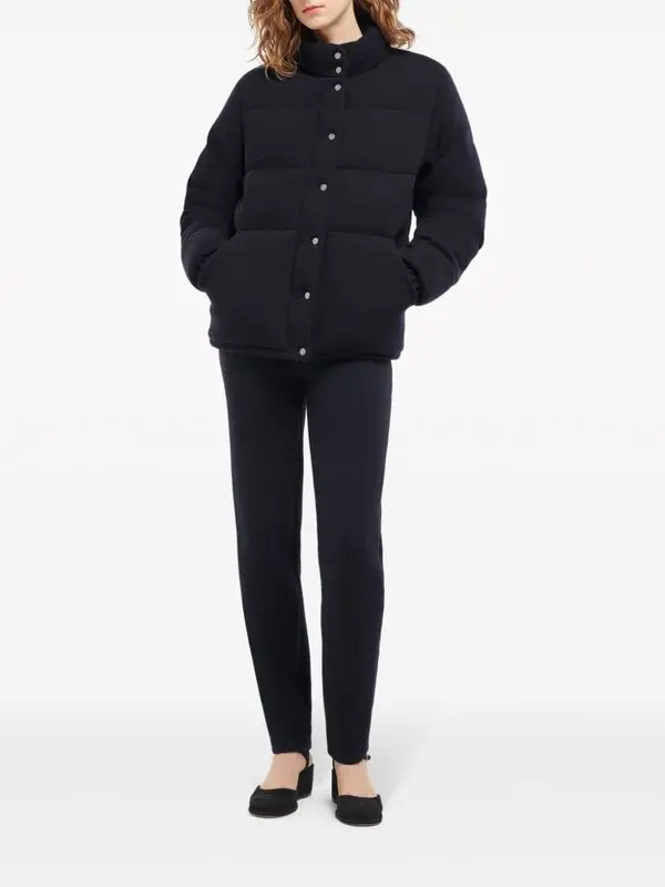 BARRIE Cashmere Puffer Jacket - Black