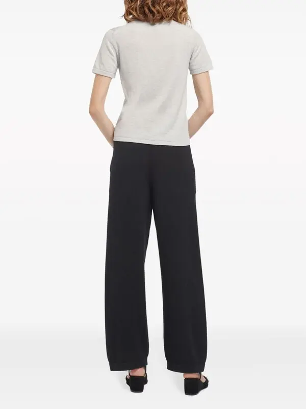 BARRIE Fine-knit Crew-neck T-shirt - Grey