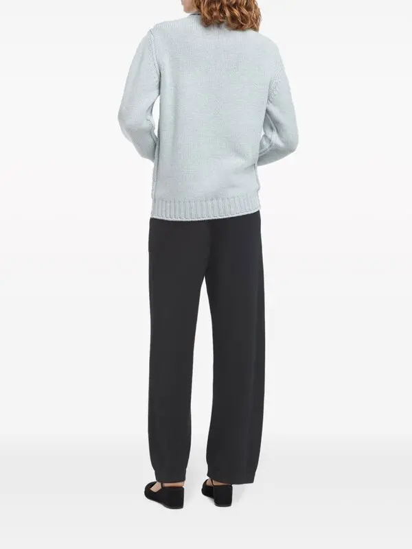 BARRIE Chunky-knit Cashmere Polo Jumper