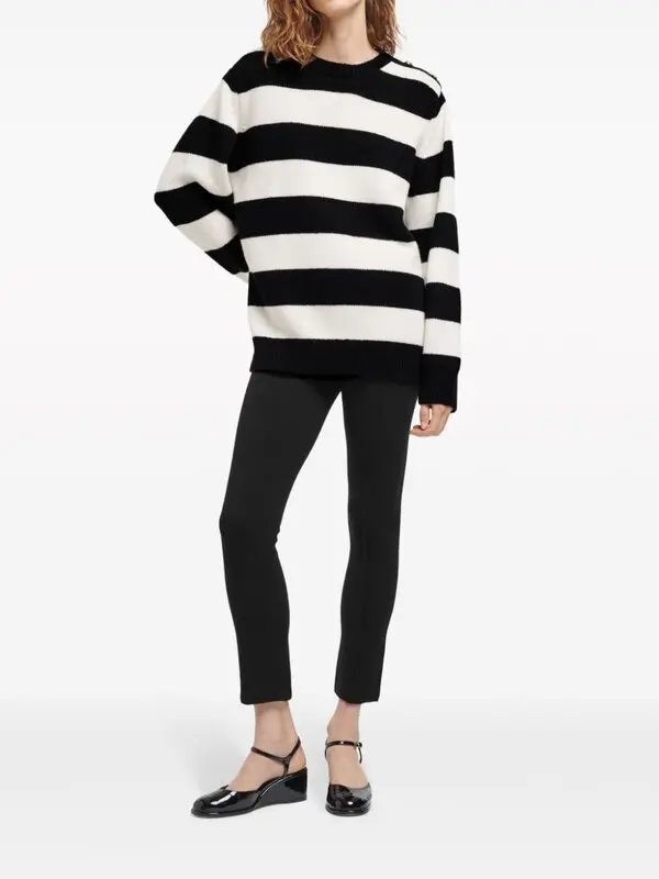BARRIE X Sofia Coppola Cropped Knitted Leggings - Black