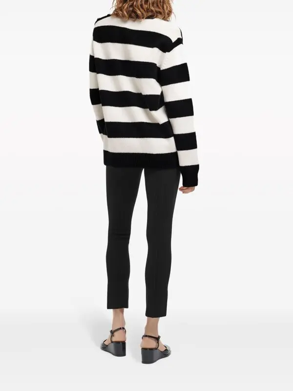BARRIE X Sofia Coppola Cropped Knitted Leggings - Black